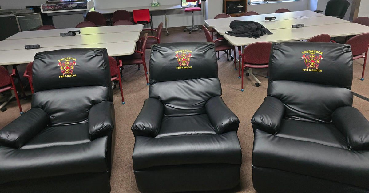 Custom Firehouse Recliners Delivered to Michigan Beachtown – Working ...