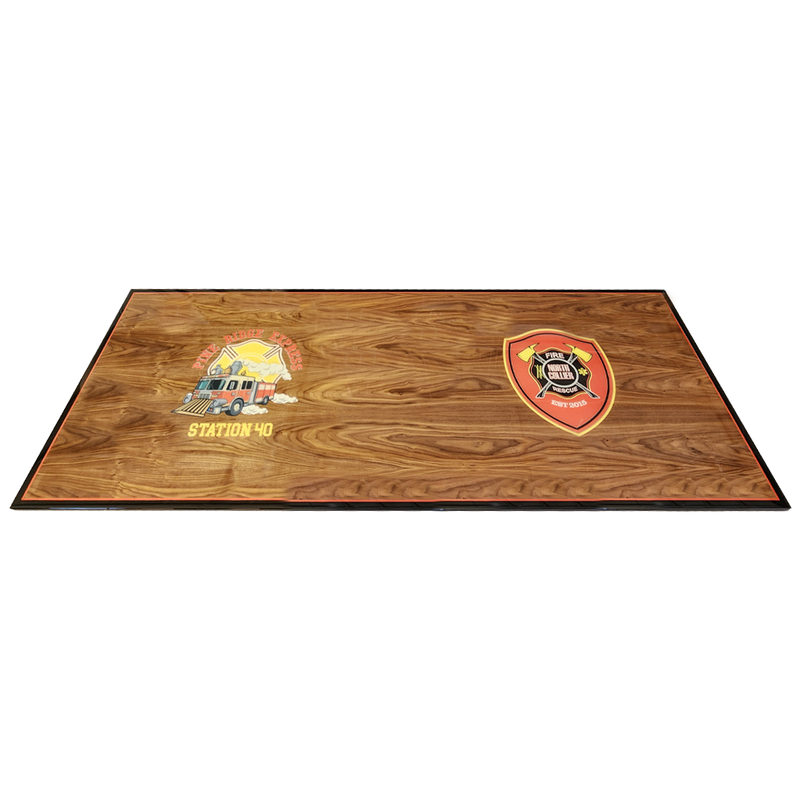 Custom Firehouse Dining Table | Fire Station Furniture – Working Fire ...